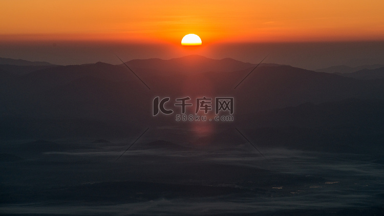 Sunrise View Point , Doi Angkhang , Chingmai , 泰国高清摄影大图-千库网