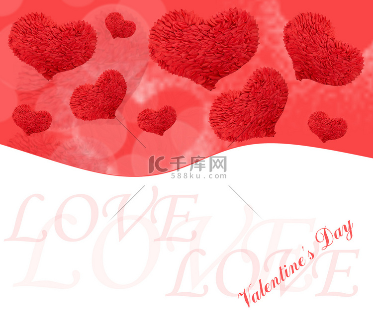 伟大的红纸心高清摄影大图-千库网