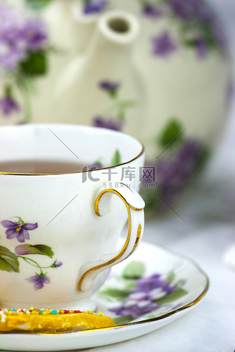 英式下午茶高清摄影大图-千库网