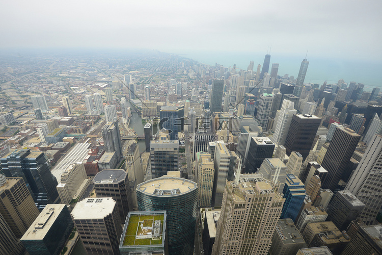 芝加哥大厦高清摄影大图-千库网