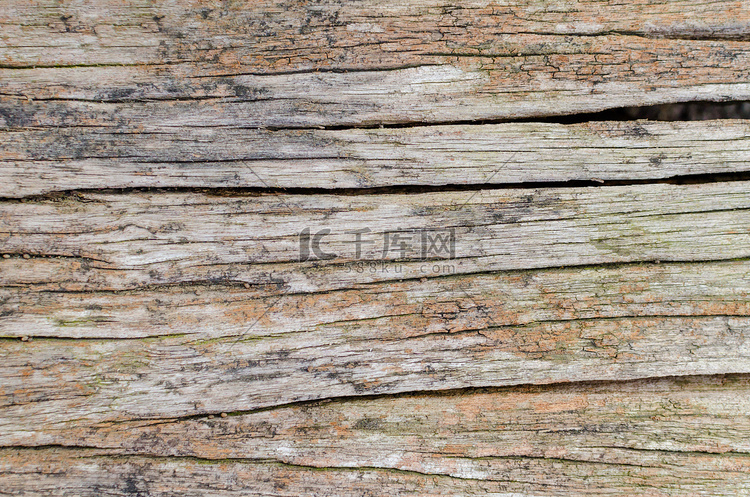 老开裂的木纹纹理背景高清摄影大图-千库网