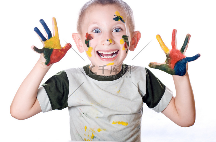儿童艺术家高清摄影大图-千库网