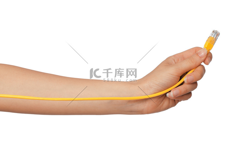 黄色网线高清摄影大图-千库网