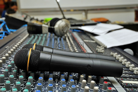 混音器高清摄影大图-千库网