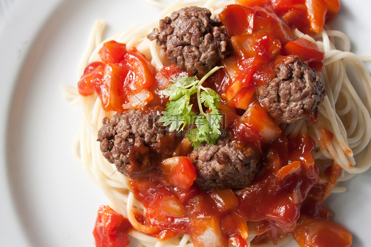 意大利面见面会球高清摄影大图-千库网