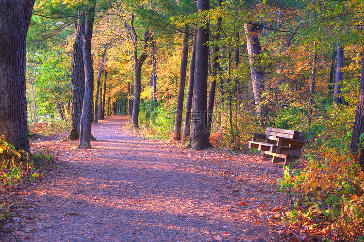 HDR 中的多彩风景景观高清摄影大图-千库网