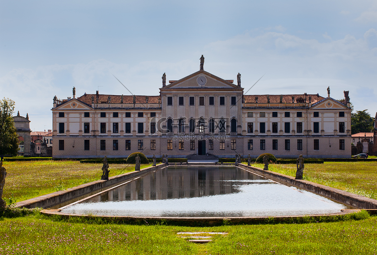 皮萨尼别墅, 意大利高清摄影大图-千库网