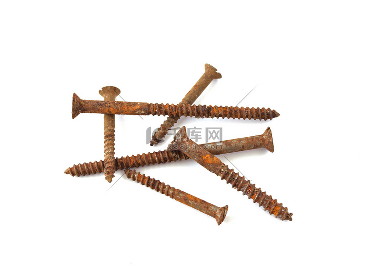 生锈的螺丝高清摄影大图-千库网