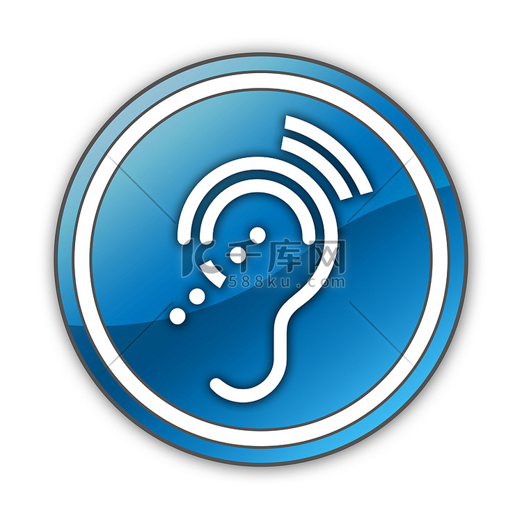 图标、按钮、象形图听力障碍高清摄影大图-千库网