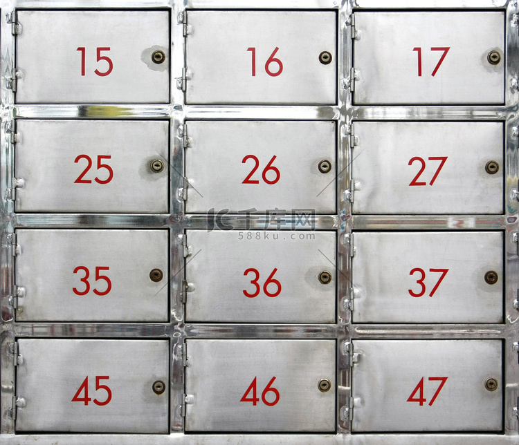 不锈钢储物柜高清摄影大图-千库网