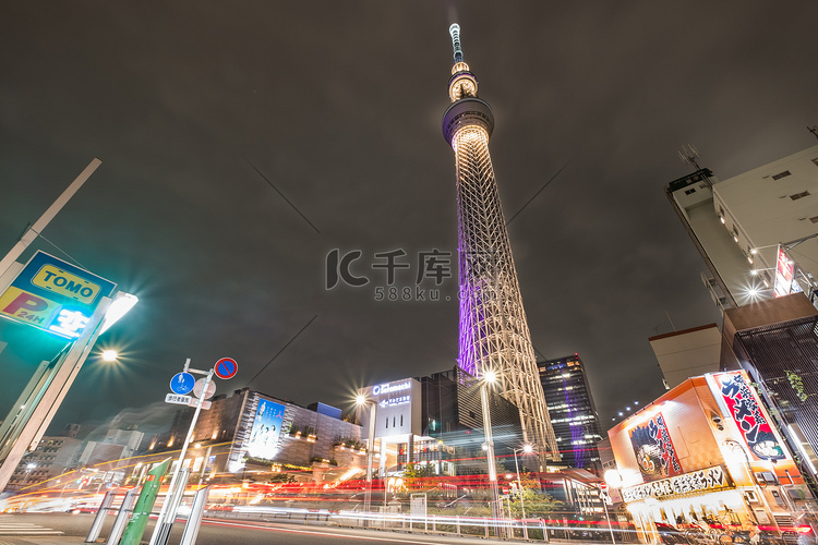 东京晴空塔高清摄影大图-千库网