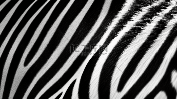 黑白斑马印花布高清摄影大图-千库网