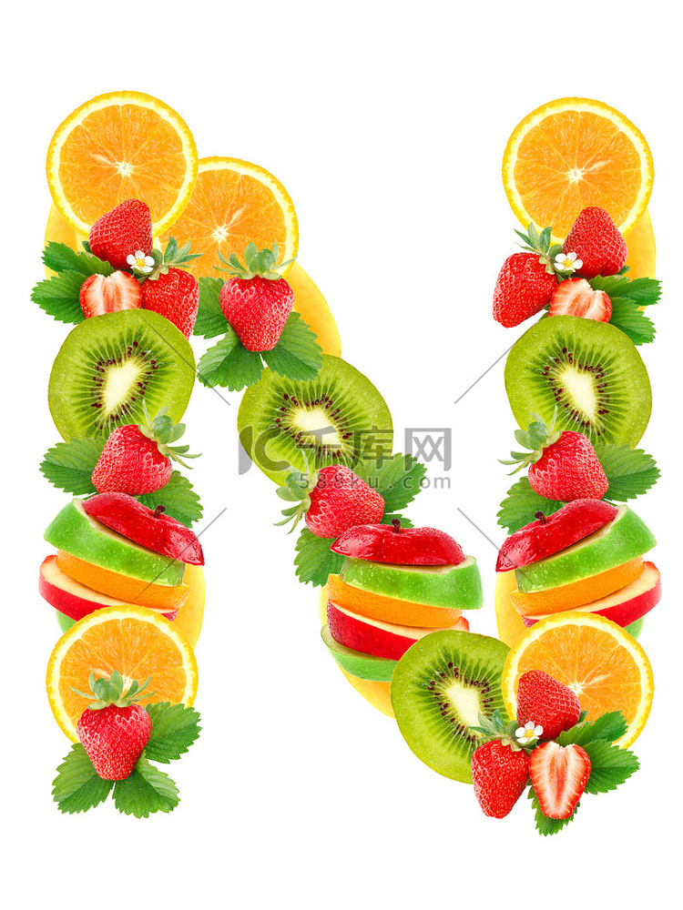 字母来自水果高清摄影大图-千库网