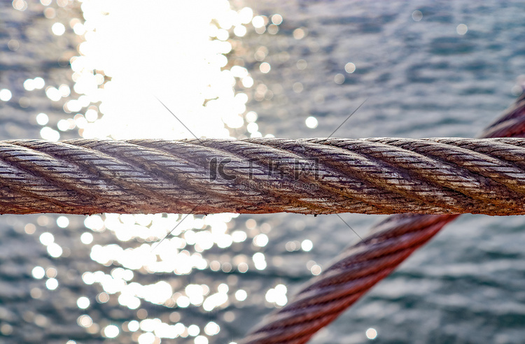 索具中绳索和绳索的详细特写高清摄影大图-千库网