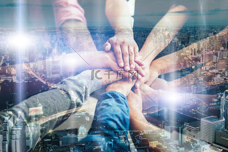 团队合作团结协作，业务团队合作理念。高清摄影大图-千库网