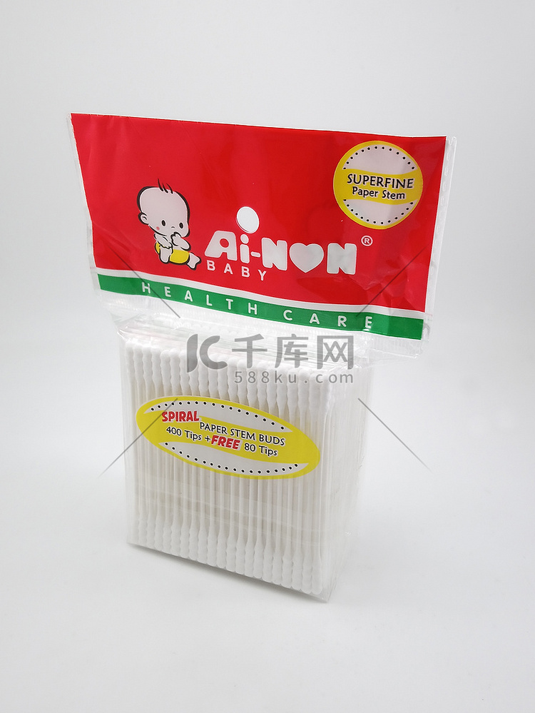 菲律宾 Ainon 婴儿棉签高清摄影大图-千库网