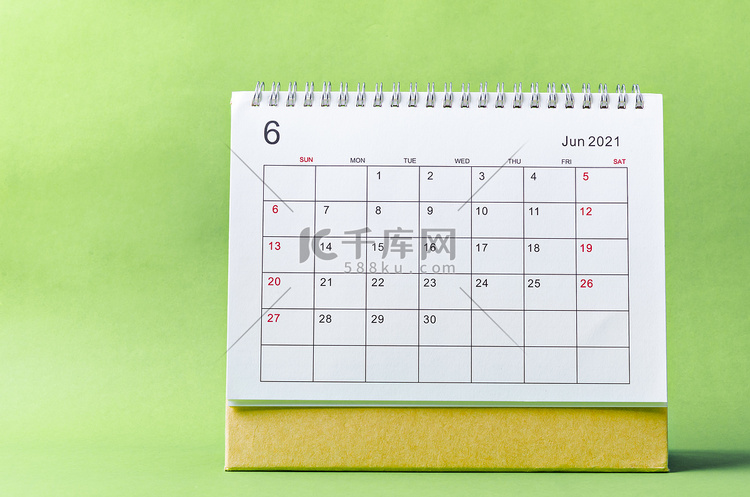 2021 年 6 月日历高清摄影大图-千库网
