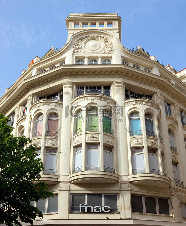 尼斯市 - 街道和建筑物高清摄影大图-千库网