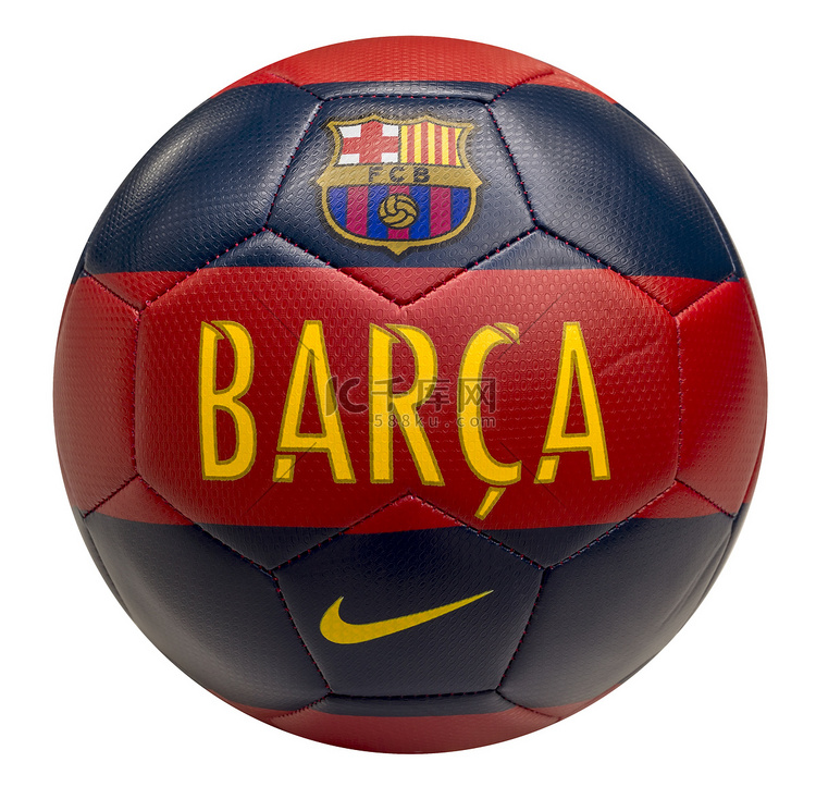 巴塞罗那足球俱乐部球高清摄影大图-千库网