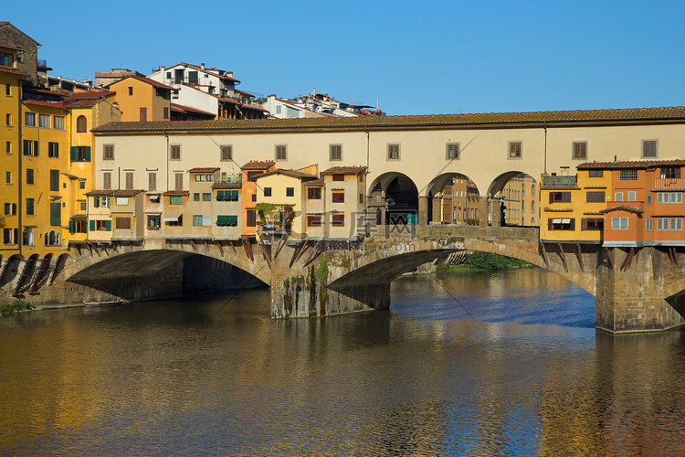 Ponte Vecchio 桥（意大利佛罗伦萨）高清摄影大图-千库网