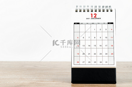 2021 年 12 月台历。高清摄影大图-千库网