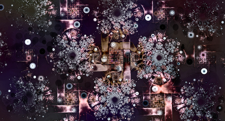 深色背景上带有花式图案的背景图像高清摄影大图-千库网