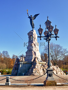 塔林鲁萨卡纪念馆高清摄影大图-千库网