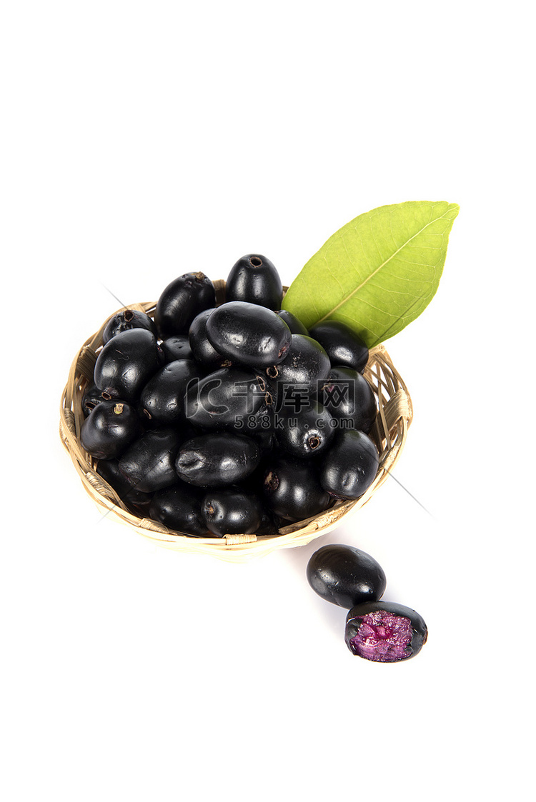 Jambolan 李子或爪哇李子 (Syzygium cumini)高清摄影大图-千库网