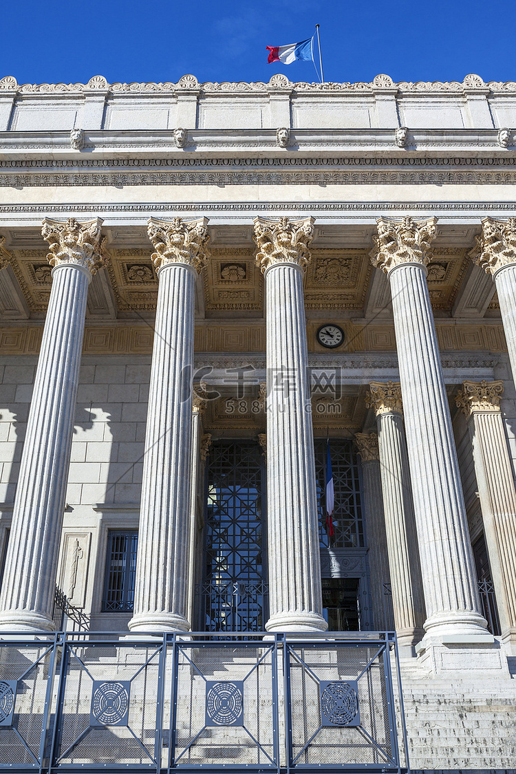 里昂著名法院高清摄影大图-千库网