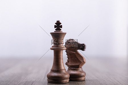 国际象棋国王和骑士高清摄影大图-千库网