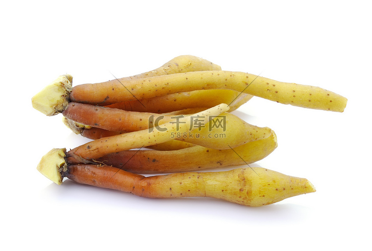 Fingerroot、Kaempfer、Boesenbergia 在白色背景上高清摄影大图-千库网