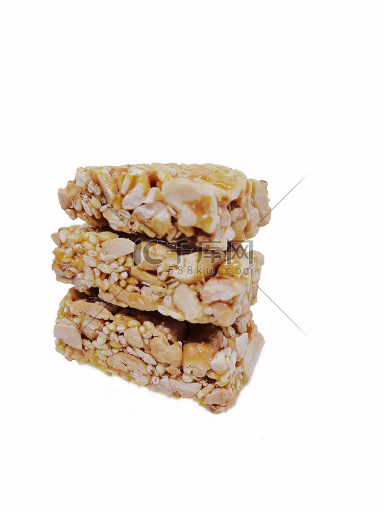 Enting enting geti，印度尼西亚（Blitar，爪哇）小吃，白色背景。 高清摄影大图-千库网