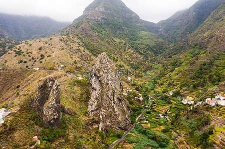 西班牙加那利群岛戈梅拉岛的山脉全景 戈梅拉岛的美丽风景高清摄影大图 千库网