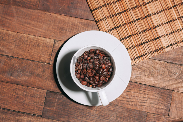 一杯咖啡早餐清新香味咖啡因图案高清摄影大图-千库网