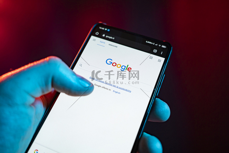 具有 Google 搜索功能的智能手机高清摄影大图-千库网