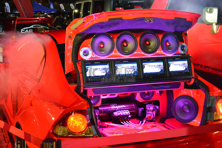 在菲律宾帕赛举行的 Bumper to Bumper 车展上的本田思域高清摄影大图-千库网