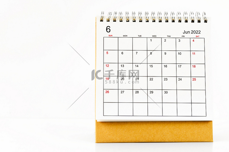 2022 年 6 月台历。高清摄影大图-千库网