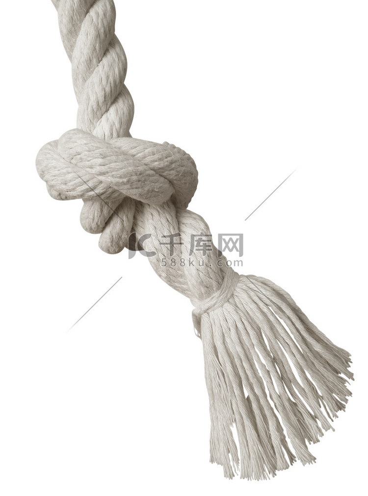 绳子上白色孤立高清摄影大图-千库网