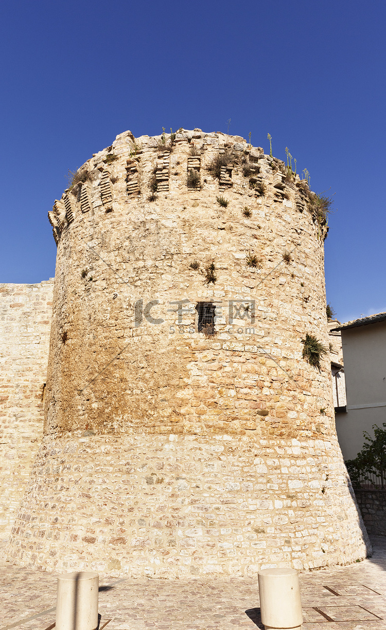 斯佩洛，意大利携带 S. Sisto高清摄影大图-千库网