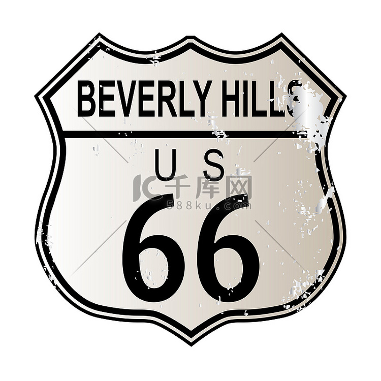 比佛利山庄 66 号公路高清摄影大图-千库网