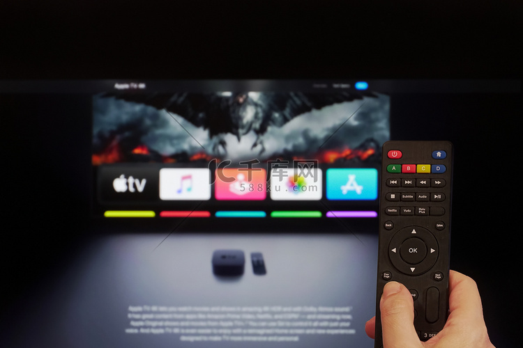 Apple 流媒体服务 VoD 内容提供商概念。高清摄影大图-千库网