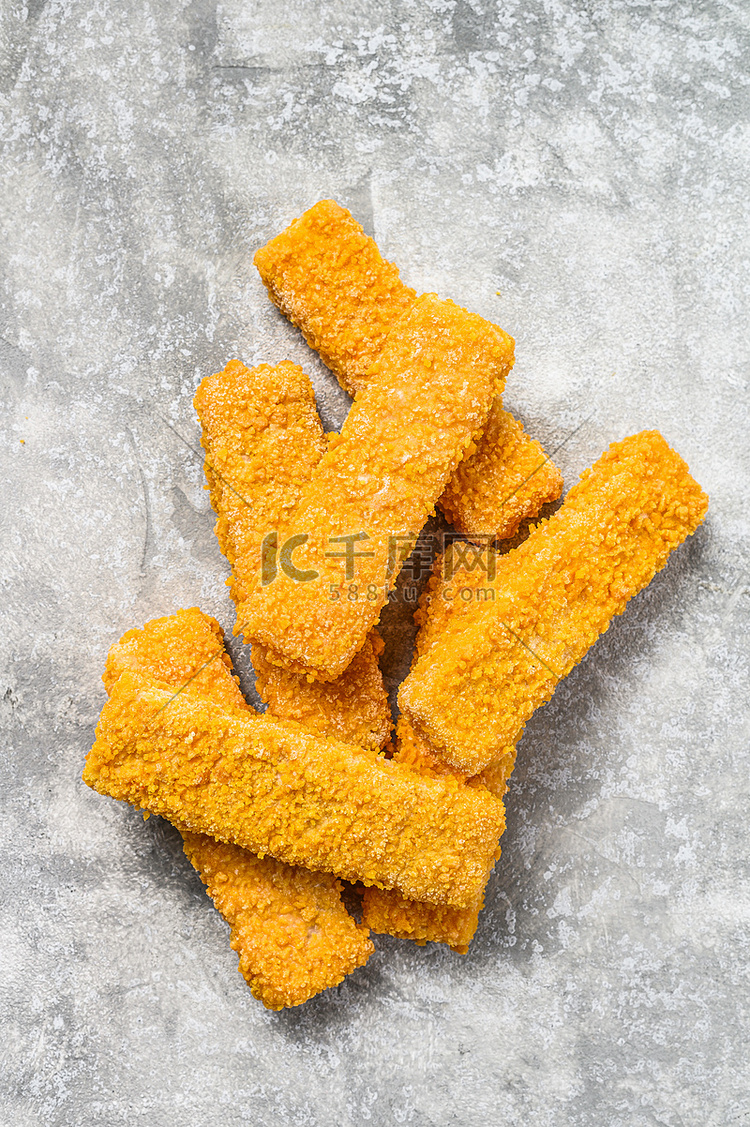 冷冻鱼条。高清摄影大图-千库网