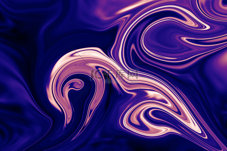 五颜六色的液体划线员抽象背景。高清摄影大图-千库网