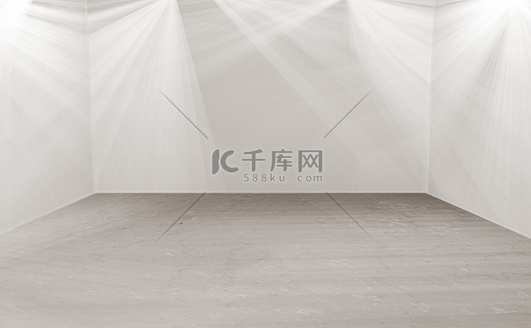 3d 渲染现代空房间远程工作高清摄影大图-千库网