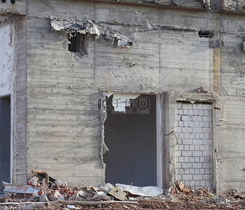 建筑物拆除高清摄影大图-千库网