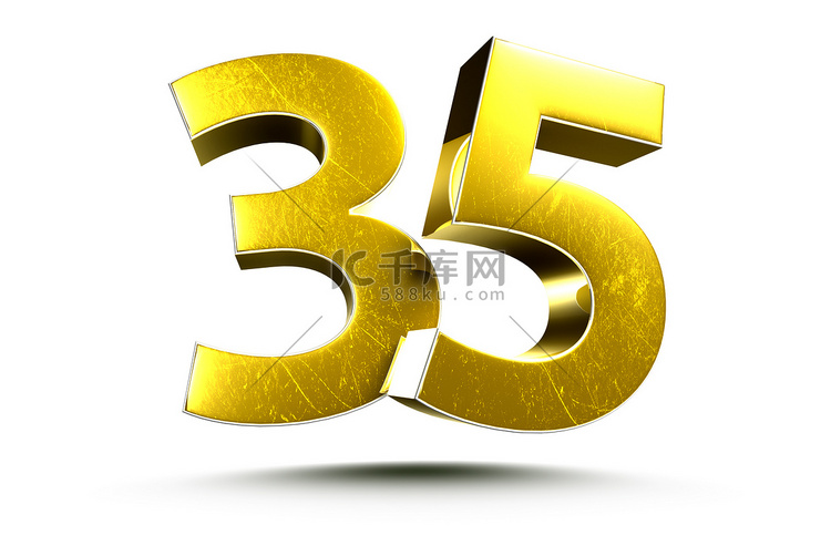 数字 35 3d。高清摄影大图-千库网