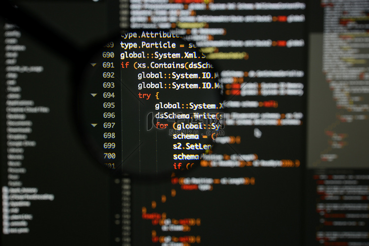 真正的 c# 代码开发屏幕。高清摄影大图-千库网