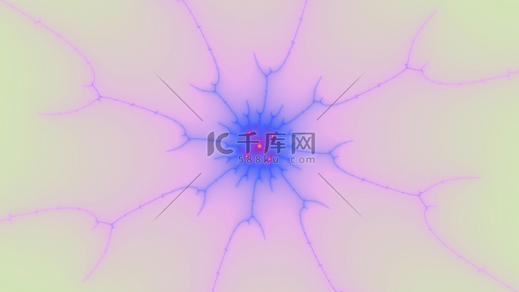 Mandelbrot 分形光图案高清摄影大图-千库网