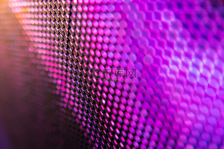 特写 LED 模糊屏幕。 高清摄影大图-千库网