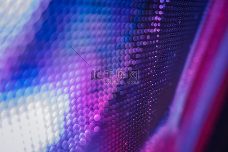 特写 LED 模糊屏幕。 高清摄影大图-千库网